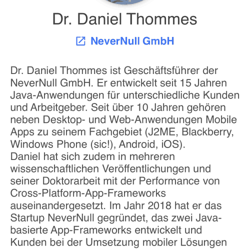 Java Forum Stuttgart App is out now! | NeverNull